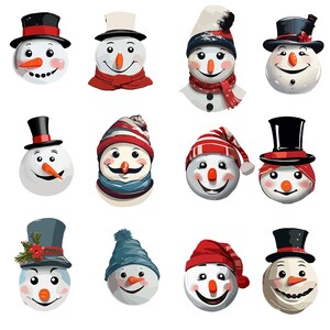 Snowman Face Svg, Family Christmas Svg, Christmas Holiday Gifts, Merry ...