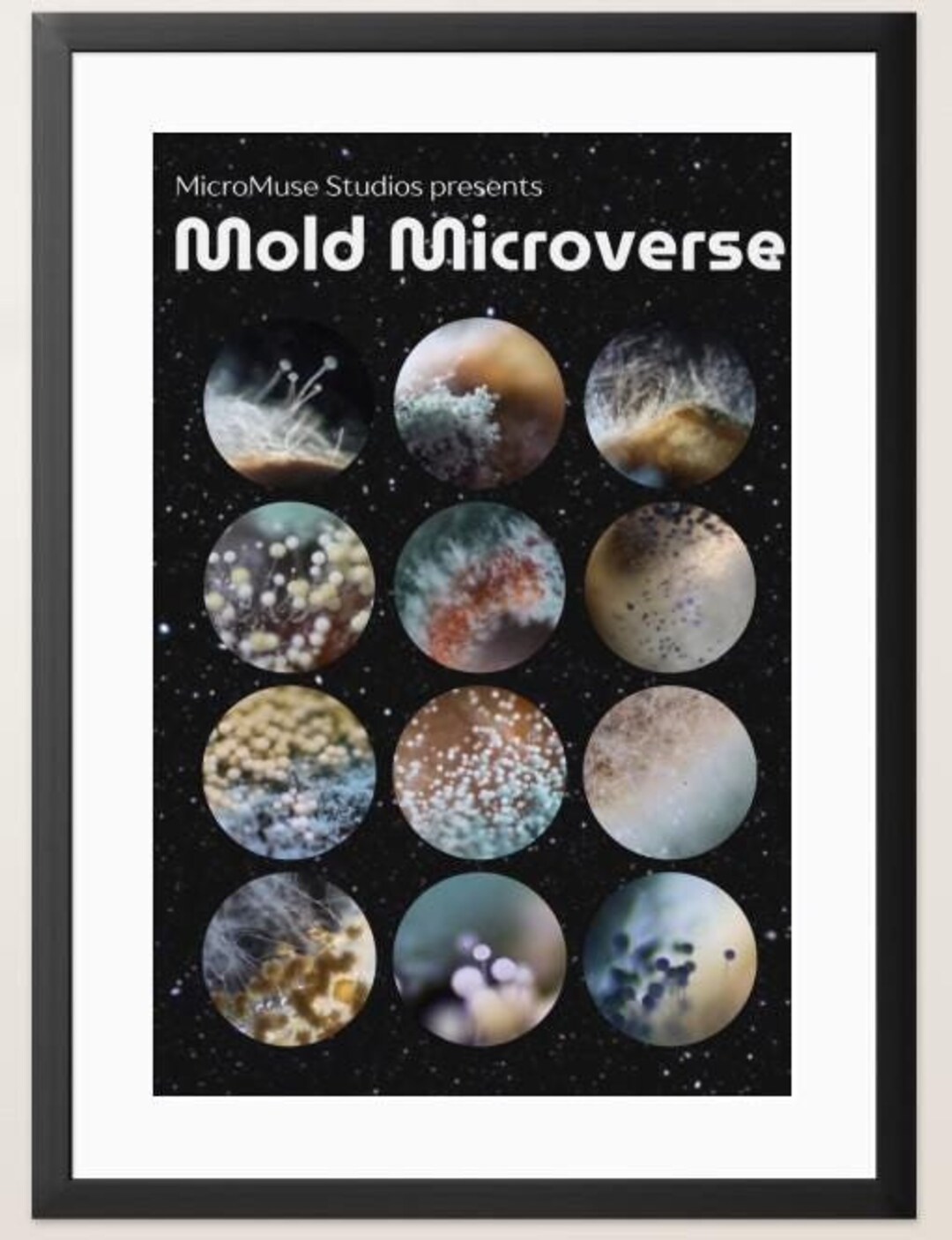Mold Microverse Poster Framed With Passepartout 40 X 60 Cm Microscopy ...