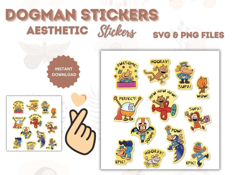 Dogman Sticker: Funny Waterproof Vinyl Decal for Dog & Cryptid Lovers ...