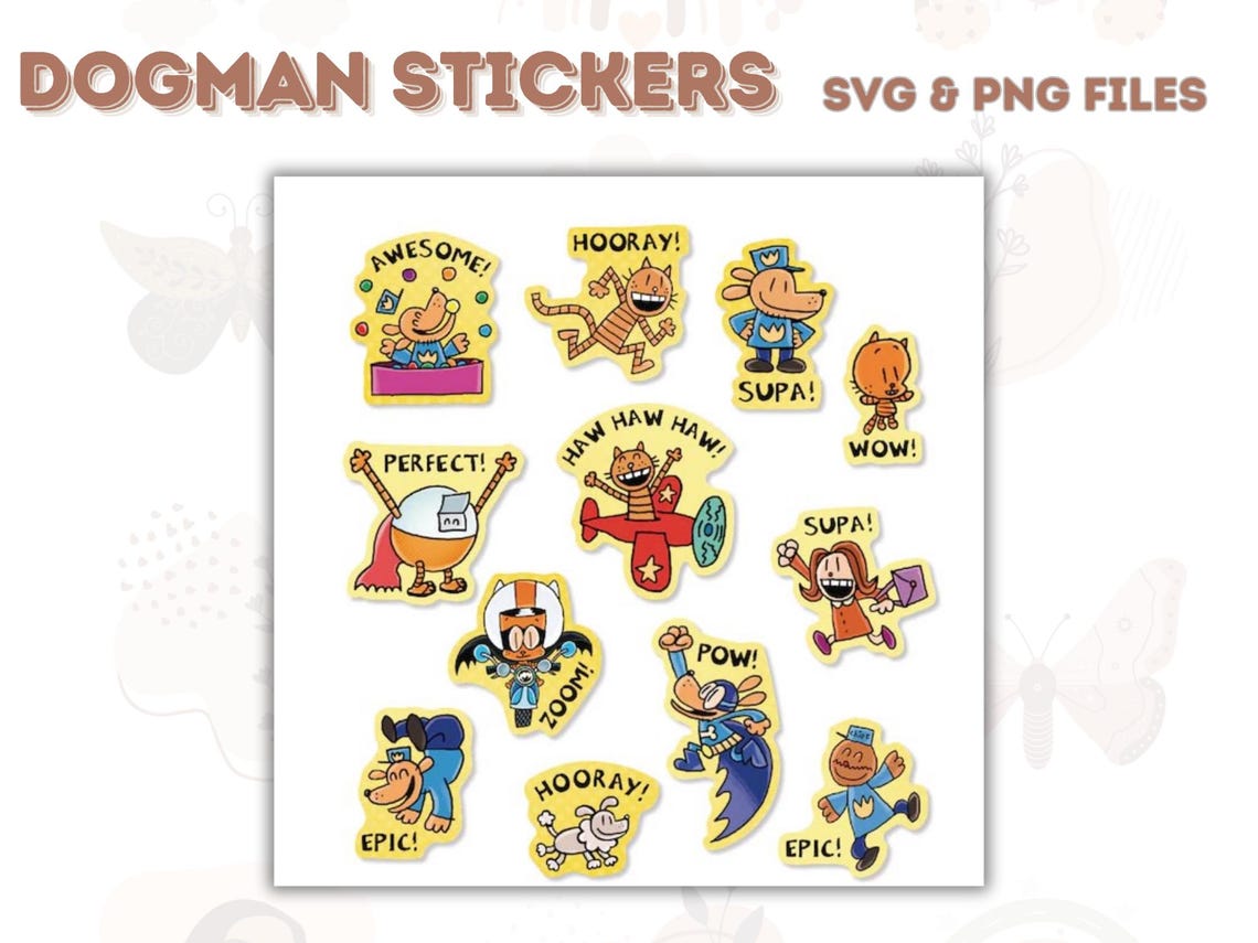 Dogman Sticker: Funny Waterproof Vinyl Decal for Dog & Cryptid Lovers ...