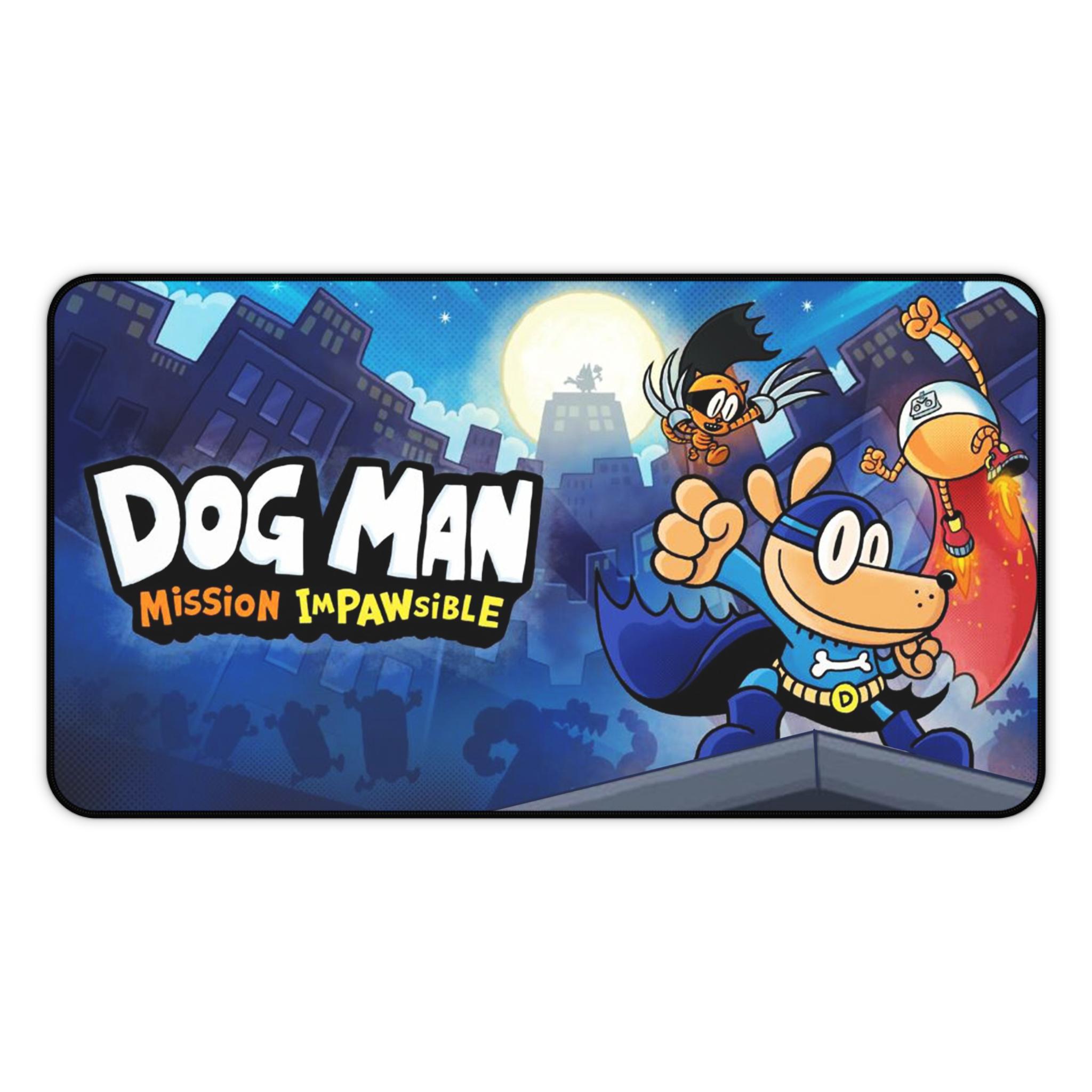 Dog Man Themed Desk Mat, Fun Home Office Decor, Kids' Desk Accessory ...