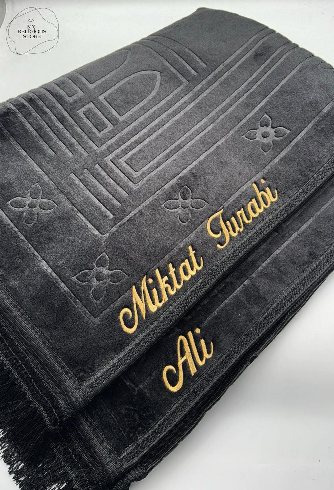 Personalized Prayer Rug, Islamic Gifts, Personalized Muslim Wedding ...