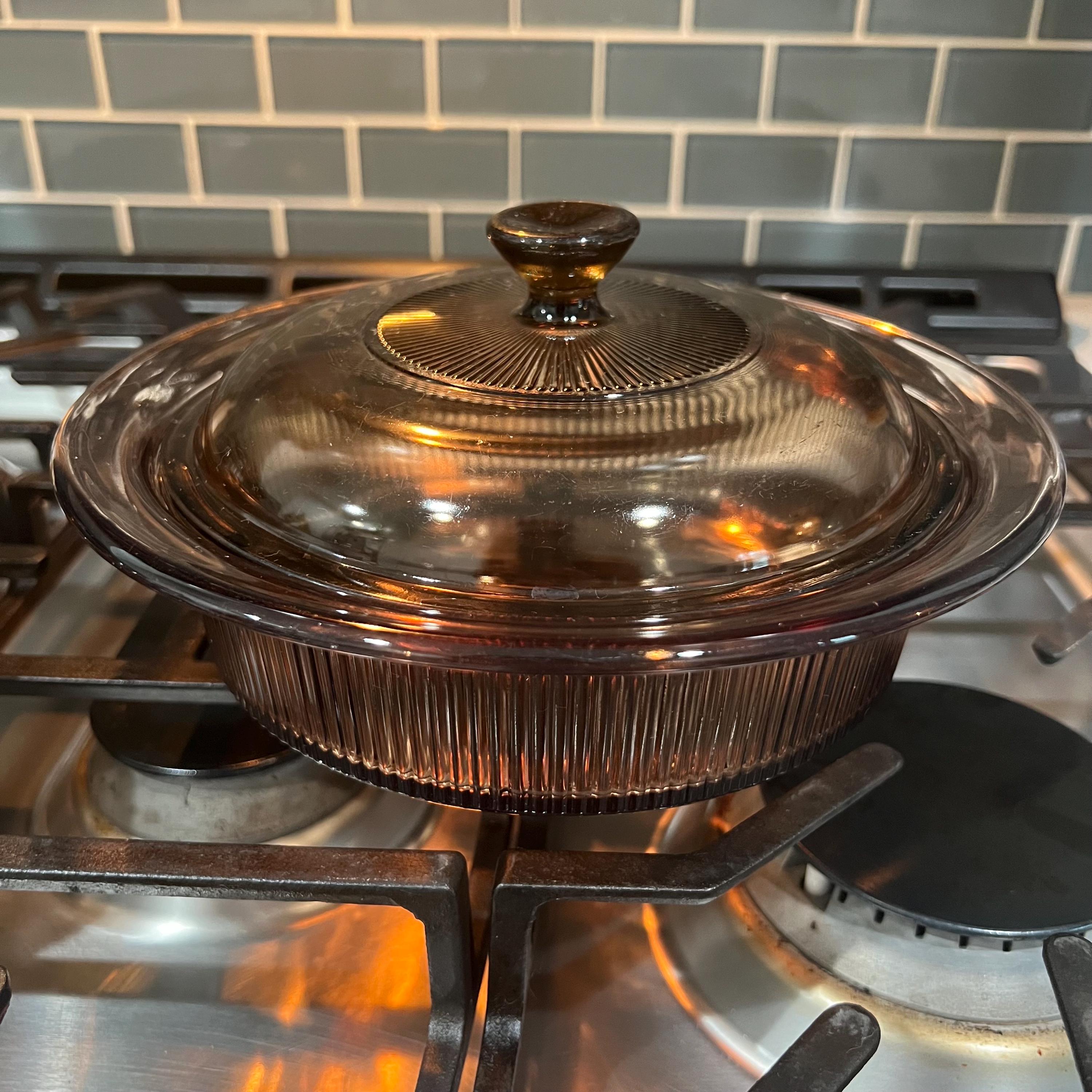 Vintage Vision Corning Amber Casserole Dishes With Lids - Set of 2 - Etsy
