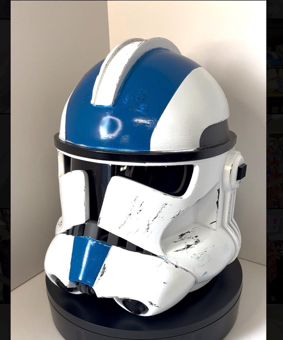 501st Style Clone Trooper Helmet 3d Printed (battle Damaged Design) - Etsy