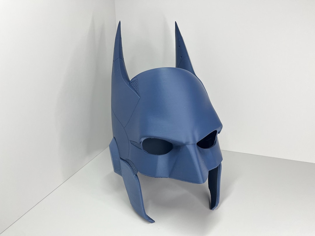 Blue Bat Shaped Cowl for Display Only! 3d Printed, Mask, Helmet ...
