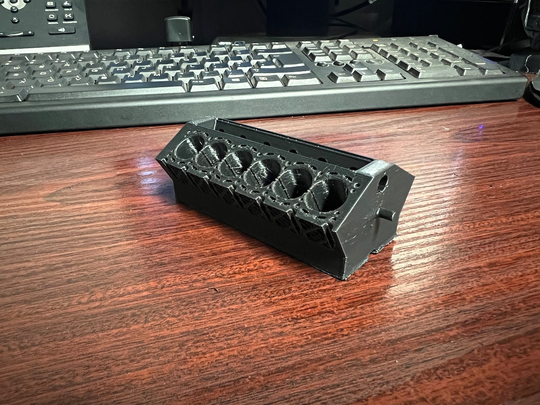 V12 3d Printed Pen Holder for Desk - Etsy