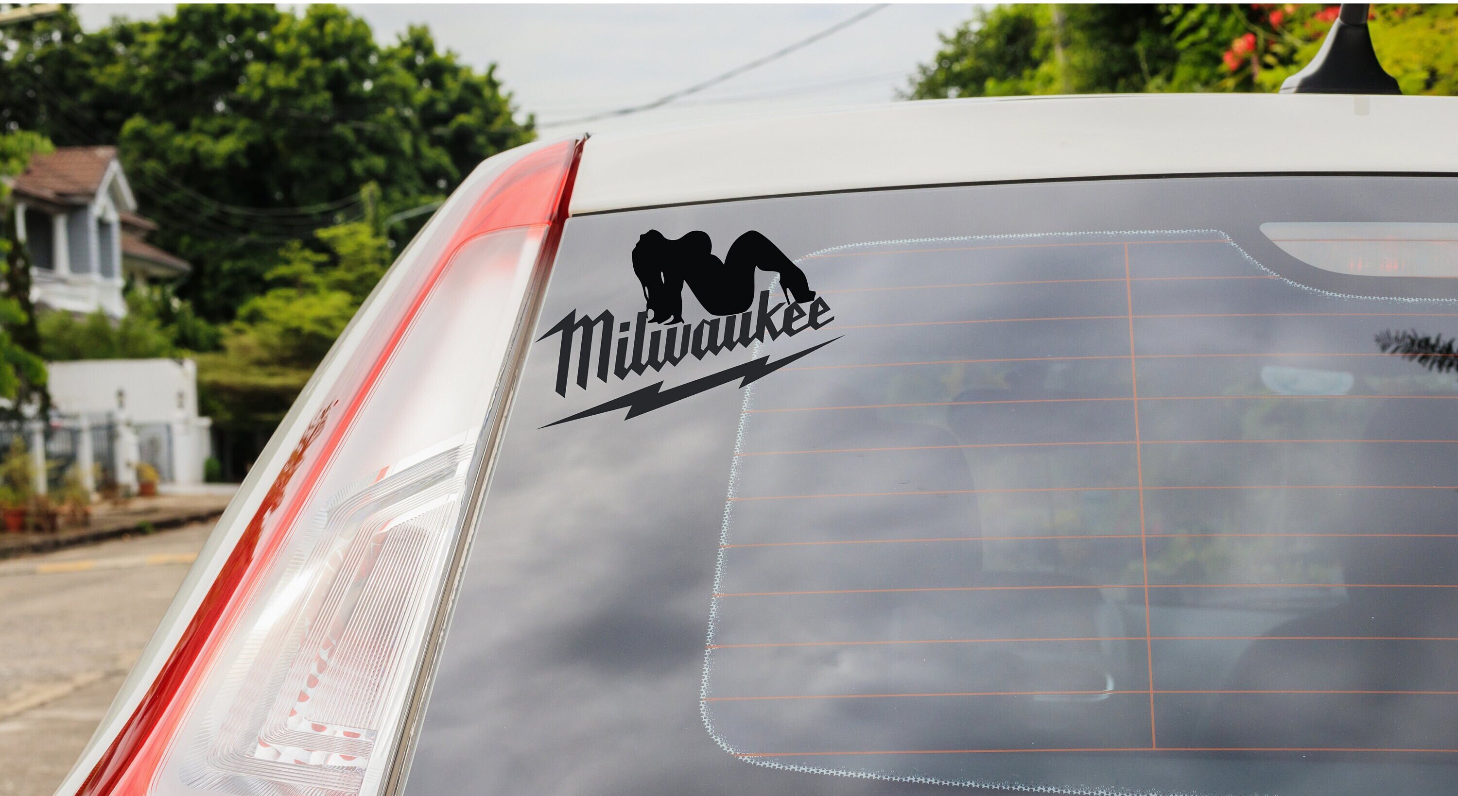Milwaukee Logo With Thicc Lady Decal Vinyl Car Decal - Etsy Australia