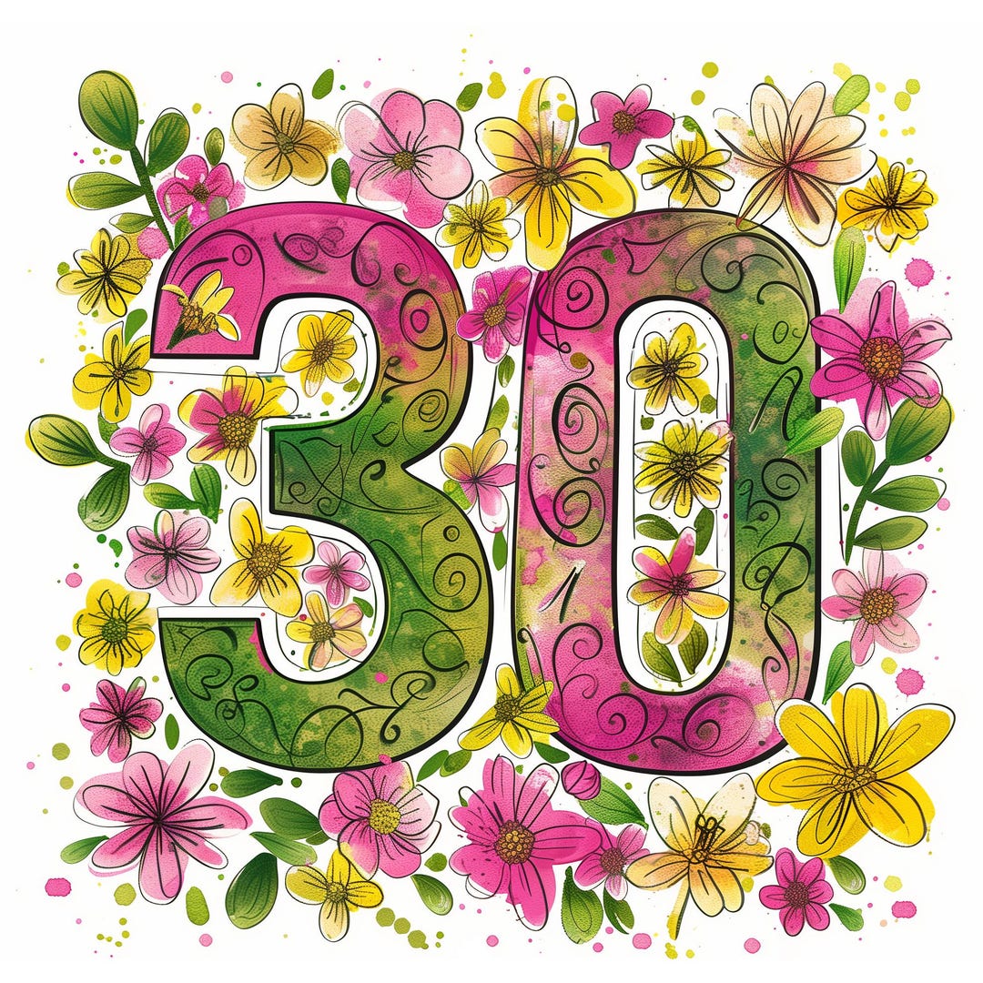 30th Birthday Card - Happy Birthday - 30 Year Old, Card for Her, 30th ...