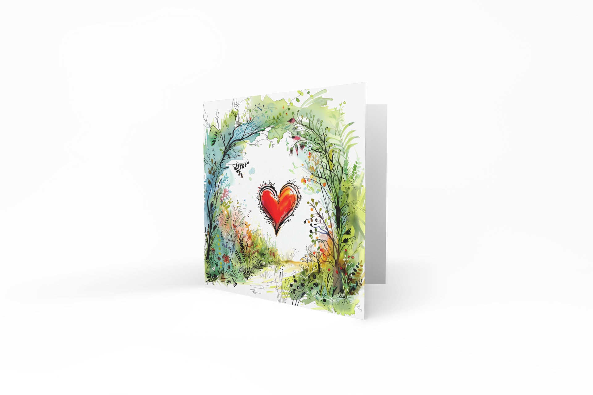 Romantic Greetings Card - Anniversary Card, Valentines, Romantic Card ...