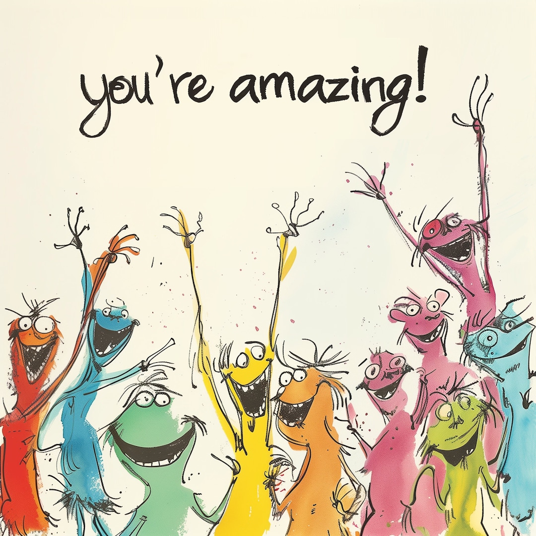 You're Amazing Card - Etsy