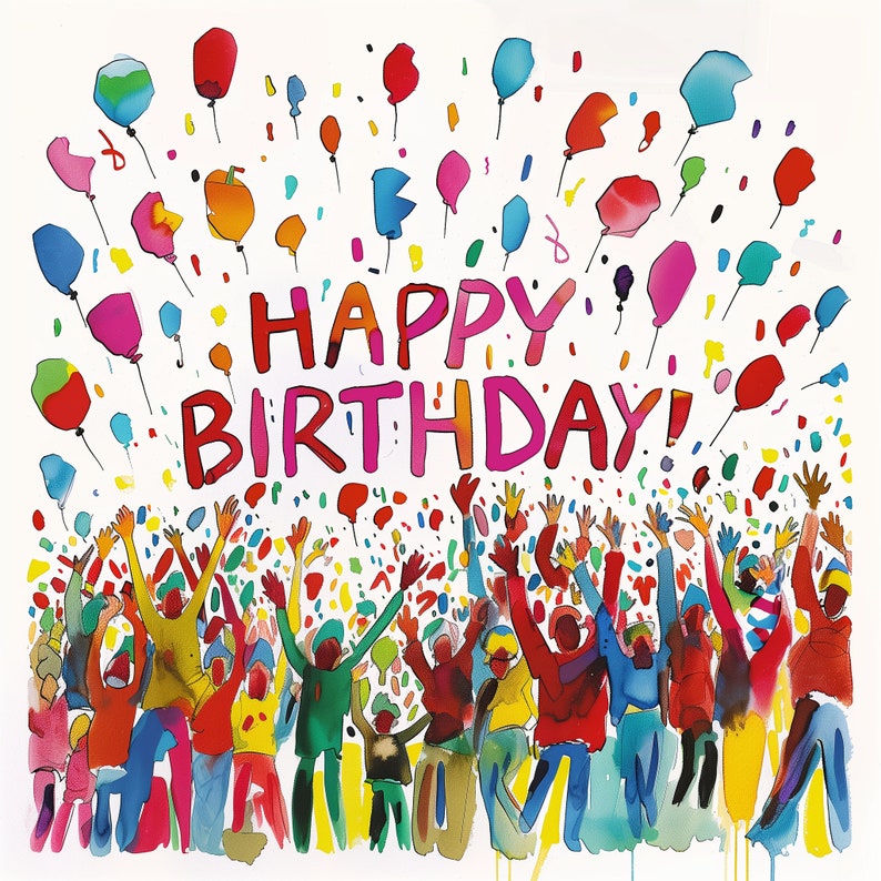 Happy Birthday Hooray Card - Etsy