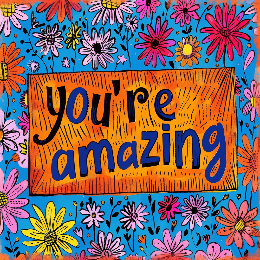 You're Amazing Card - Etsy
