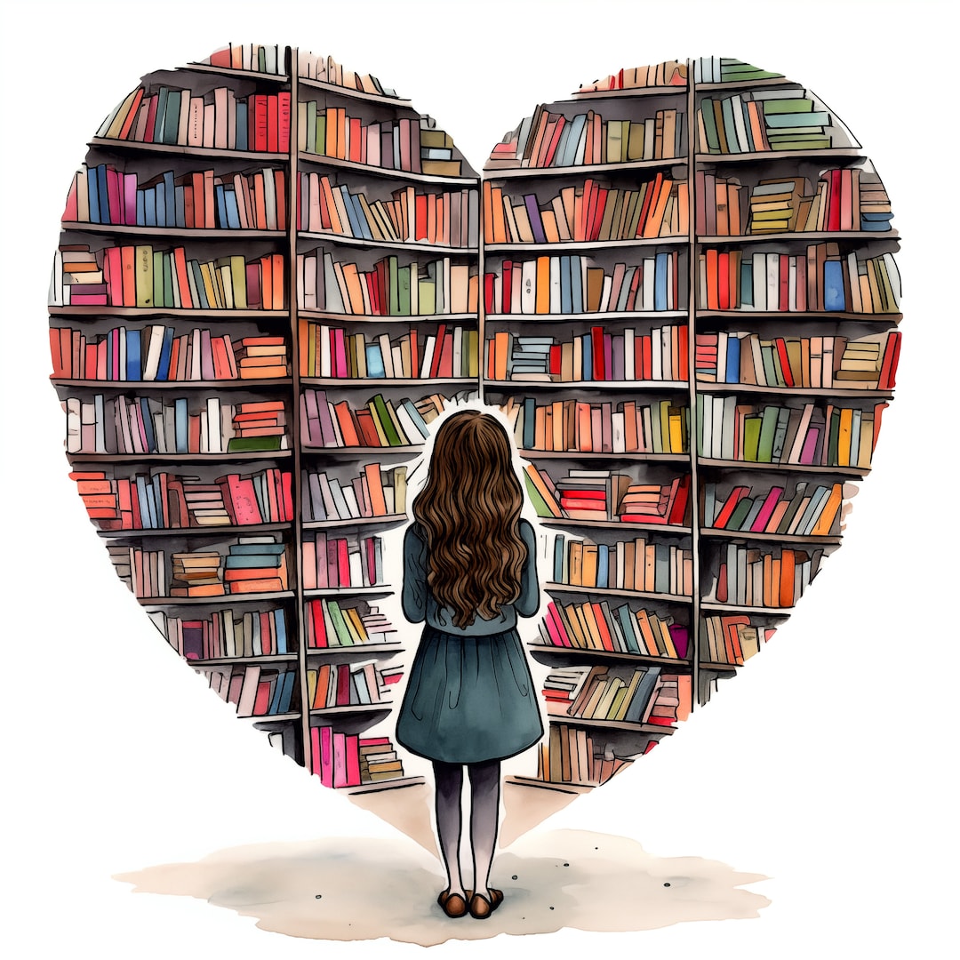 Bookworm Greetings Card, Book Lovers Card - Etsy