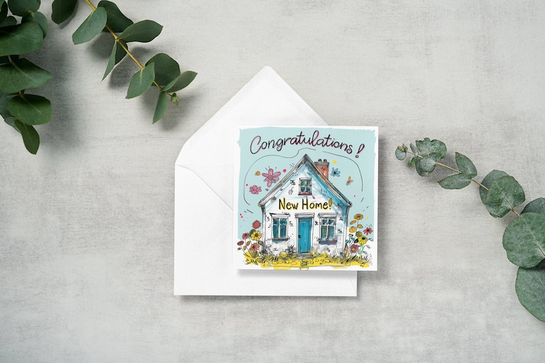 Congratulations New Home Card - Moving Home Greeting Card - Etsy