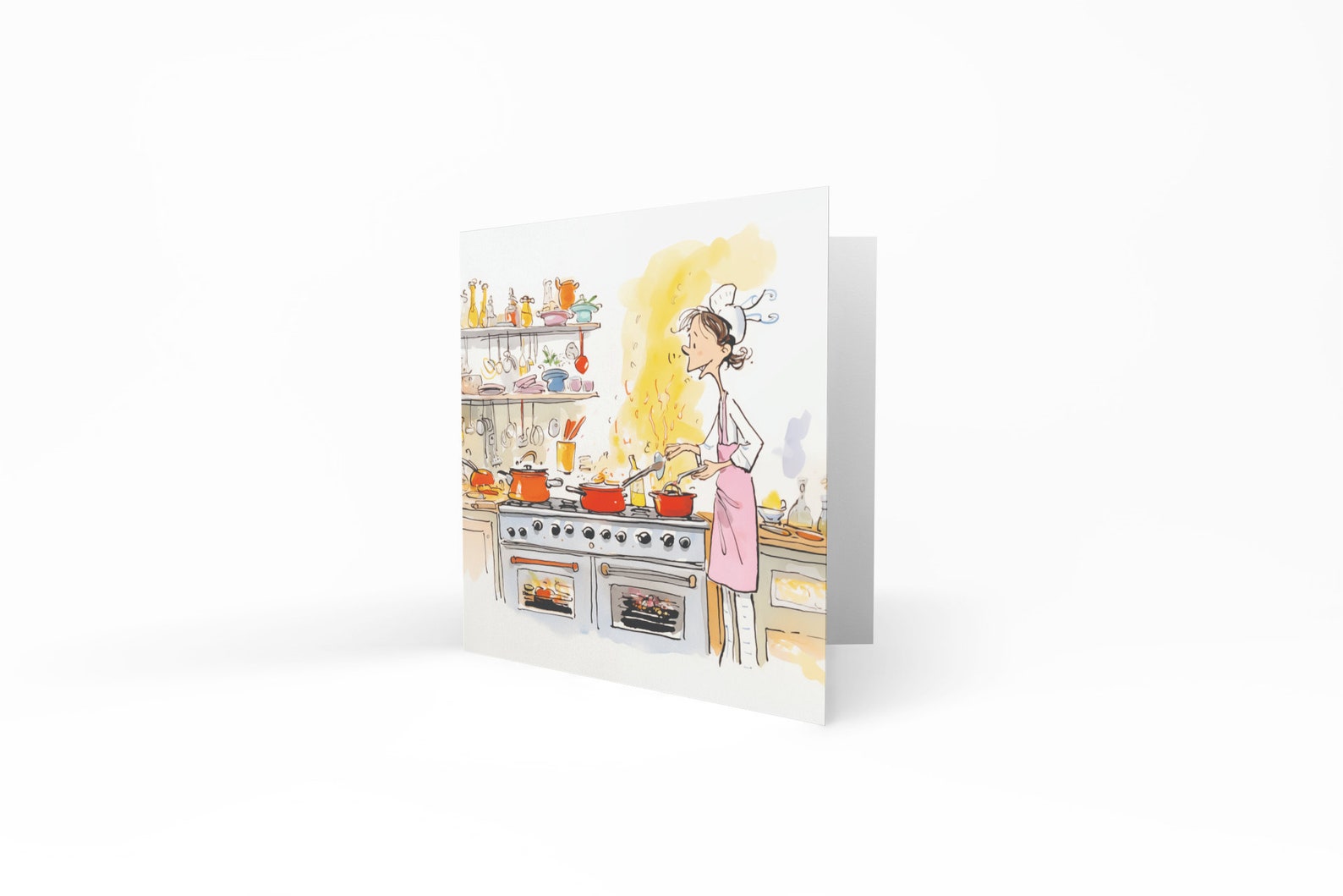Cooking Kitchen Greetings Card - Etsy