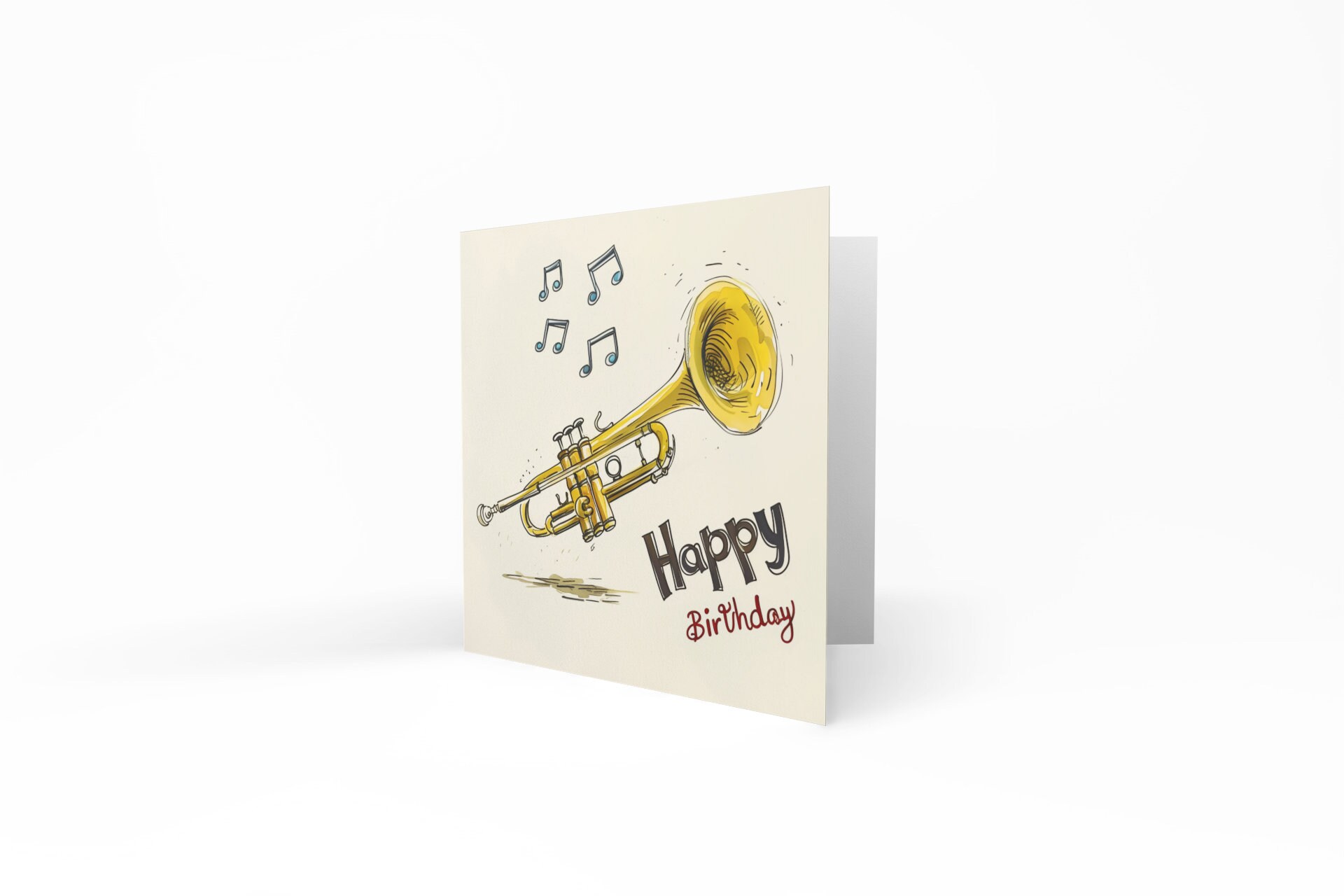 Trumpet Birthday Card - Etsy