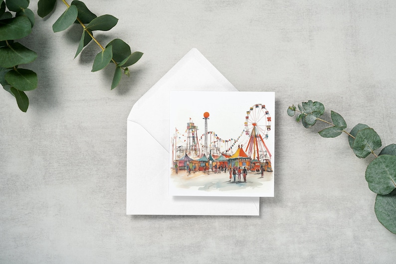 Funfair Birthday Card - Etsy