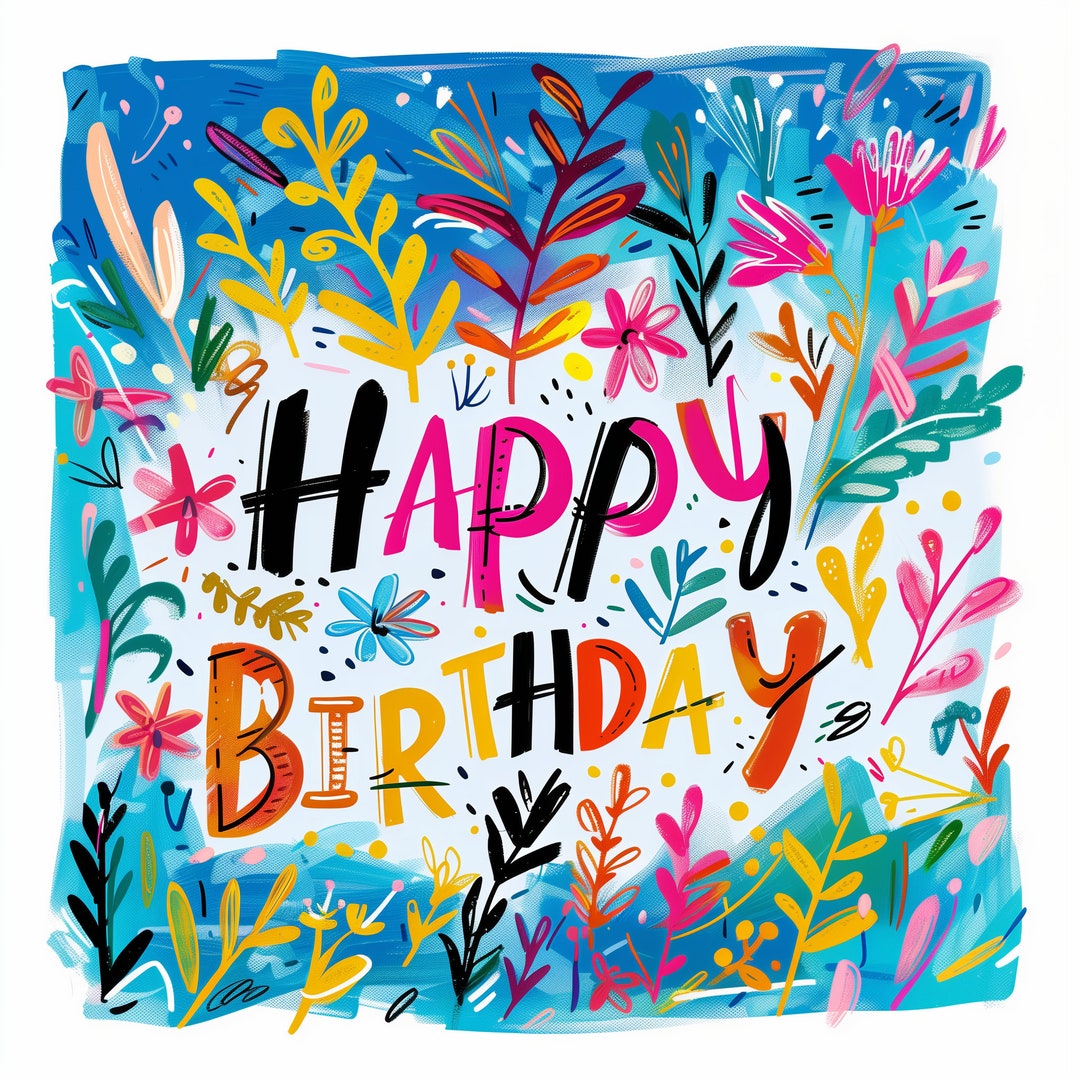 Happy Birthday Card - Etsy
