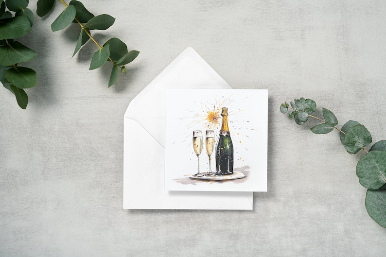 Congratulations Greetings Card, Celebration Card, New Years Card ...