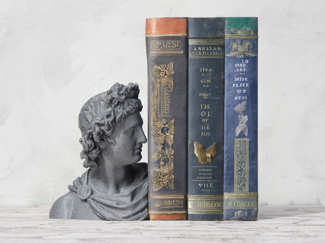Bookend Greek Statue Sculpture Decoration Figure, Elegant Bookcase ...
