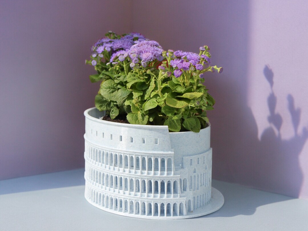Antique Flowerpot Colosseum Plant Pot Outdoor Garden Decoration, Roman ...