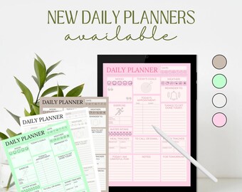 Boho Digital Planner I Pink Digital Planer I Monthly Weekly Planner I ...
