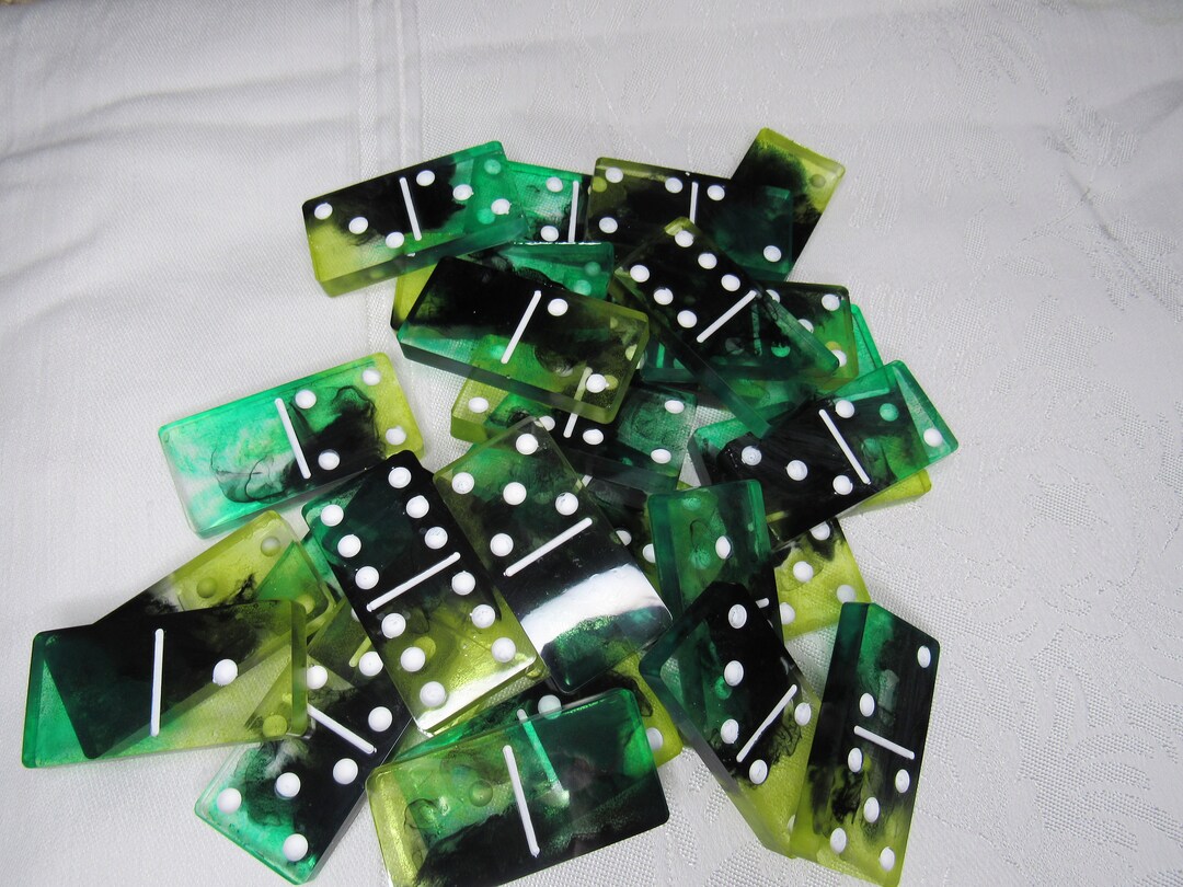 Jamaican Colors Resin Dominoes - Etsy