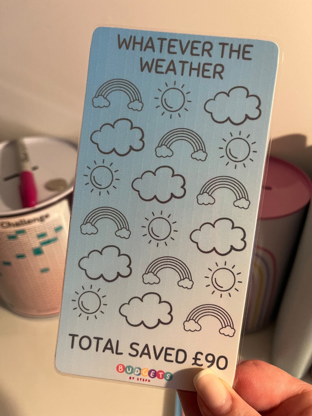 Whatever the Weather Savings Tracker - Etsy
