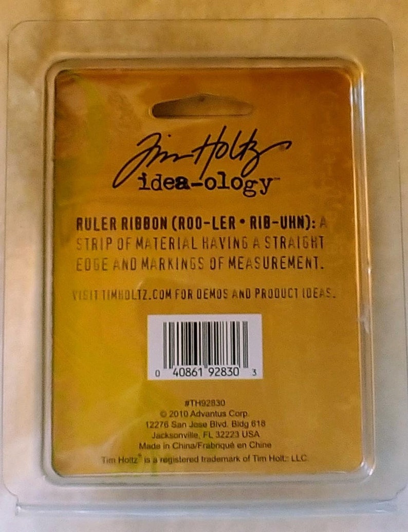 Ruler Ribbon Tim Holtz Idea-ology© - Etsy