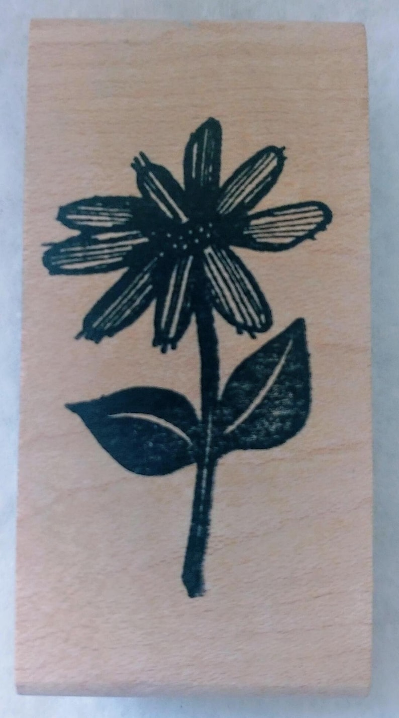 Daisy Rubber Stamp by Endless Creations © - Etsy