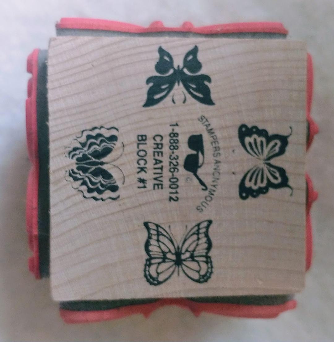 Butterfly Rubber Stamp by Stampers Anonymous© - Etsy