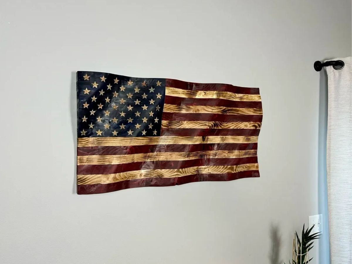 3D Waving Full Color Flag - Etsy