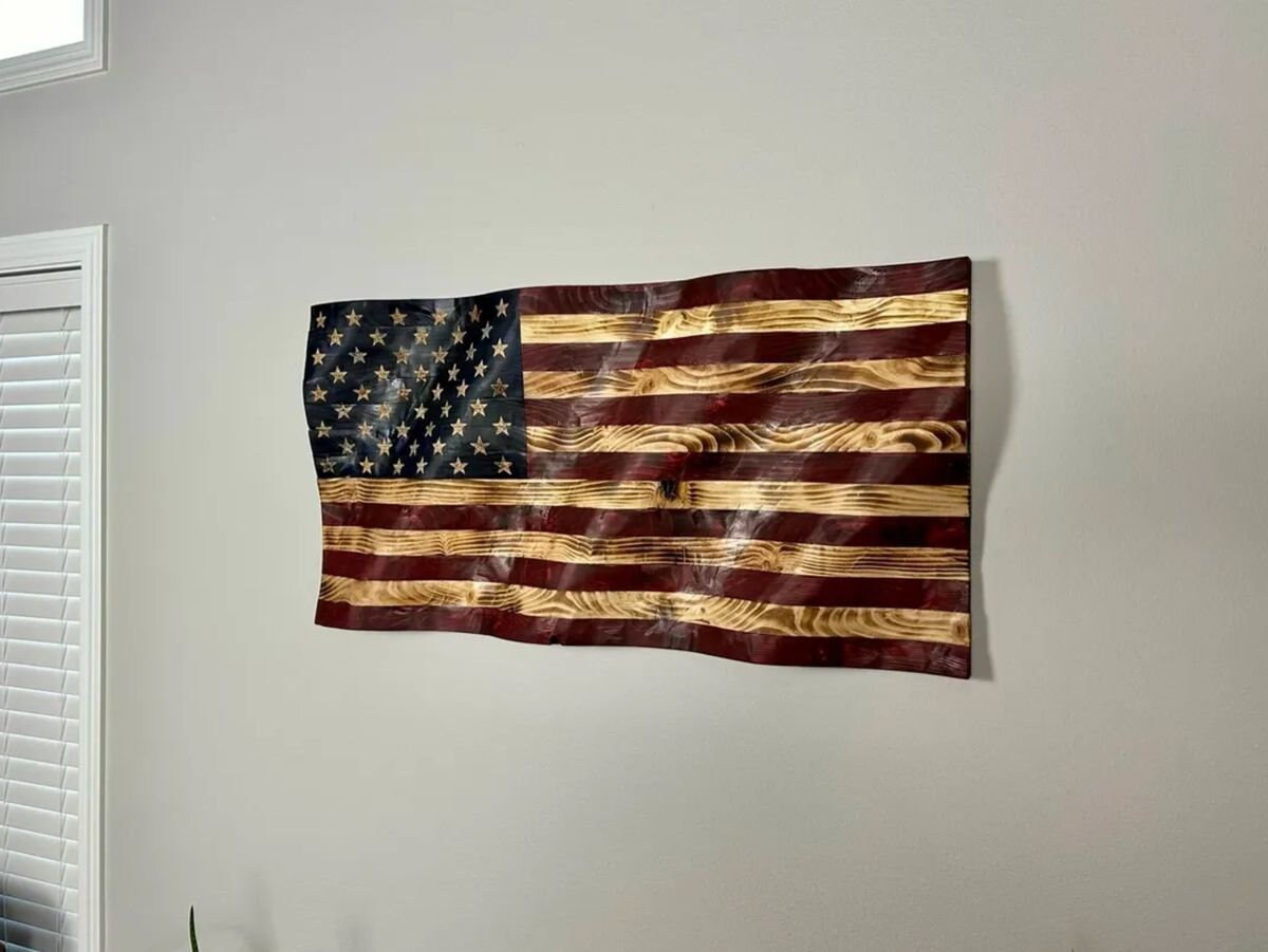 3D Waving Full Color Flag - Etsy