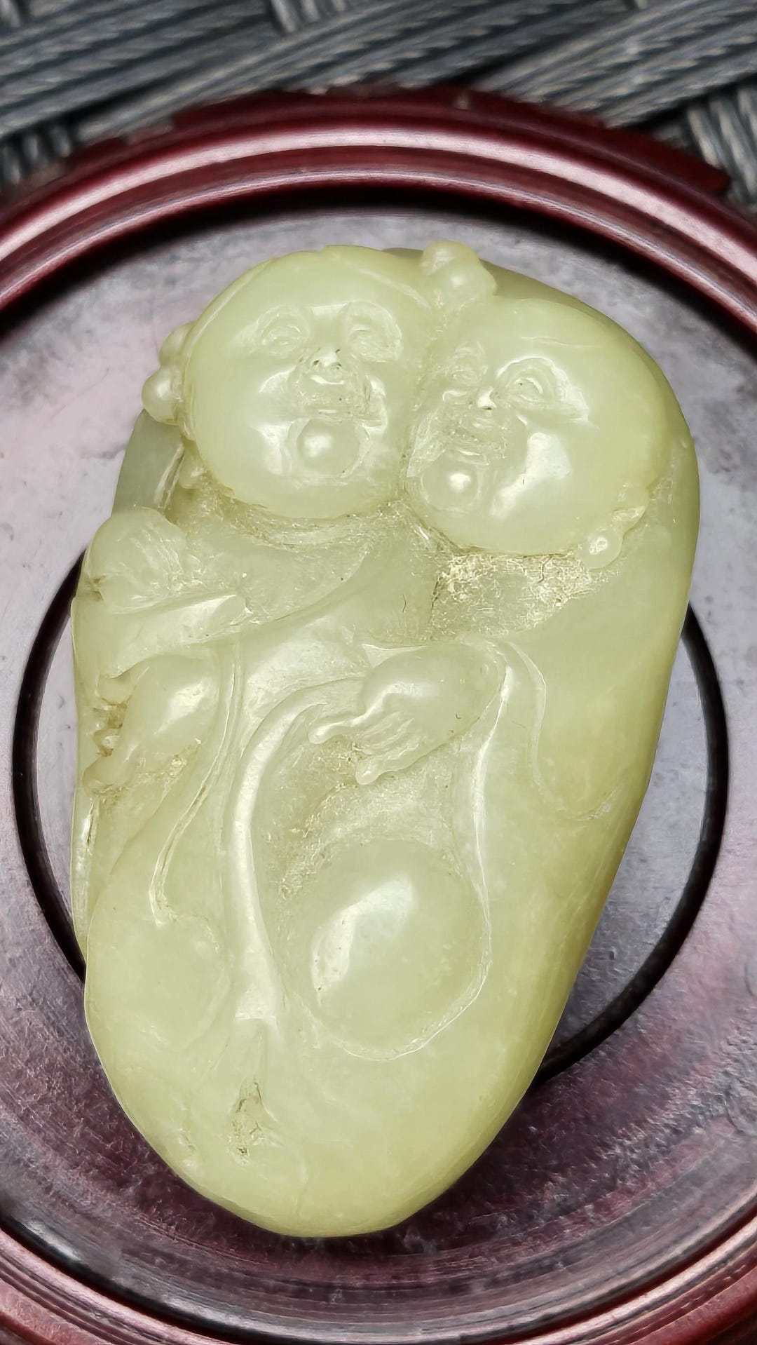 Antique Asian Chinese Jade Pebble Carving - Etsy