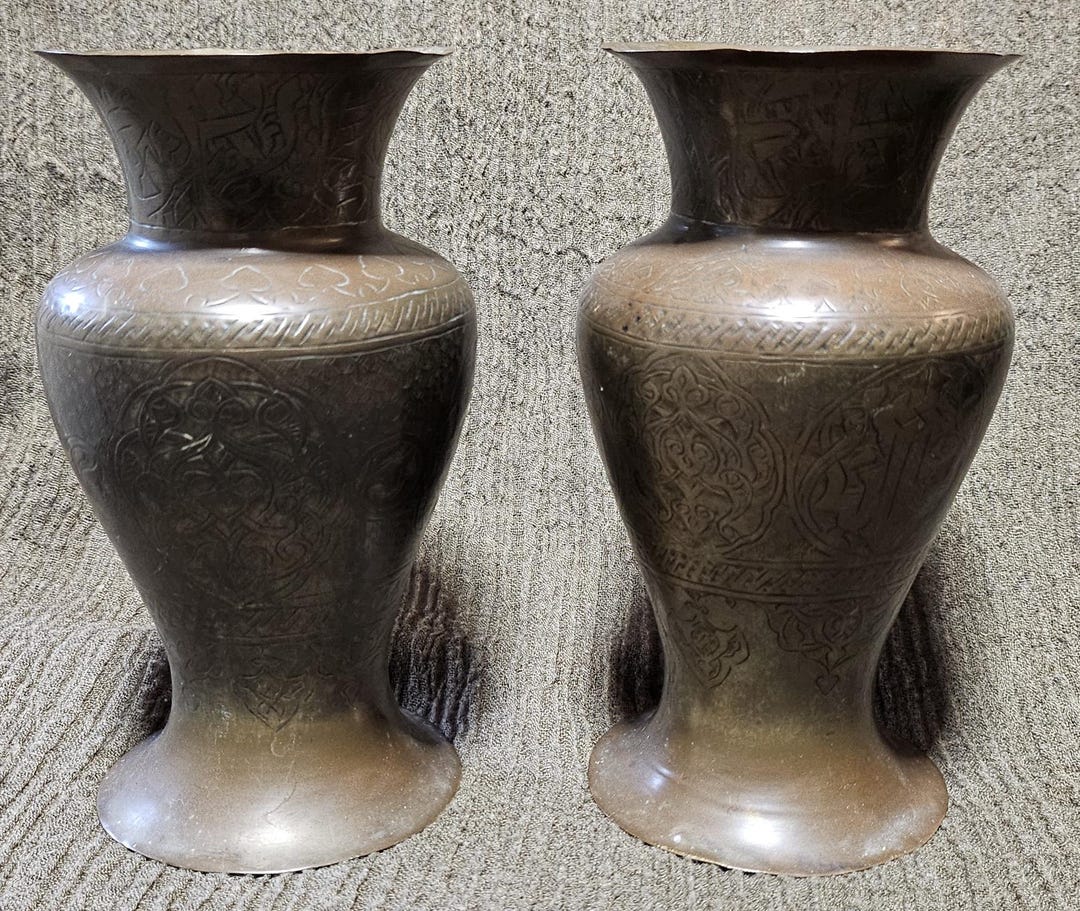 Antique Islamic / Middle Eastern Vases X 2 - Etsy