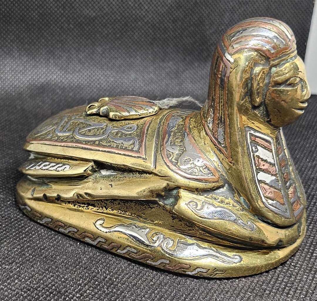 Antique Cairo Ware Inkwell Desk Egyptian , Islamic Middle Eastern ...