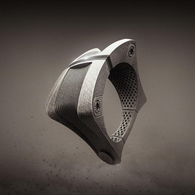 Unique Futuristic Statement Ring-handmade Ring-inspired by Frank ...