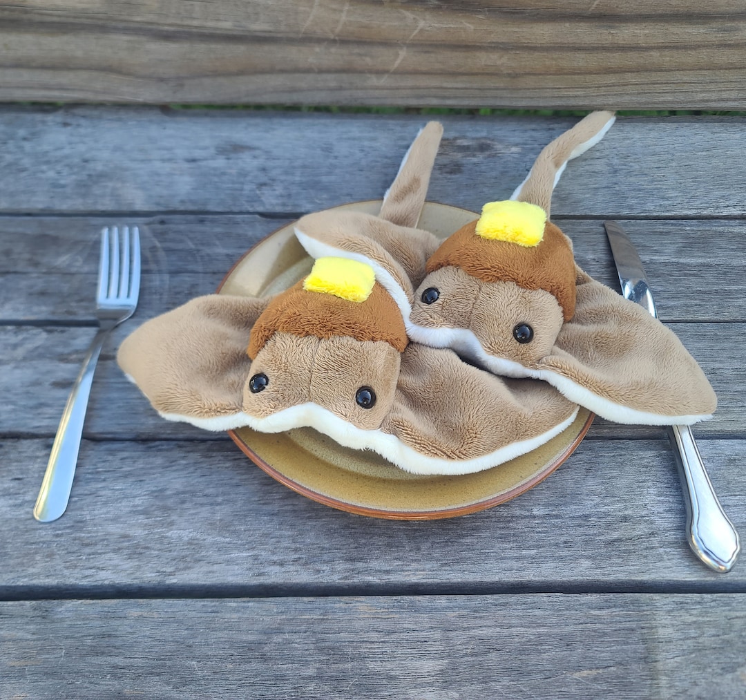 Pancake Stingray Plush - Sea Pancake Plush - Weighted Plush - Sea Flap Flap - Cuddly Plush - Etsy