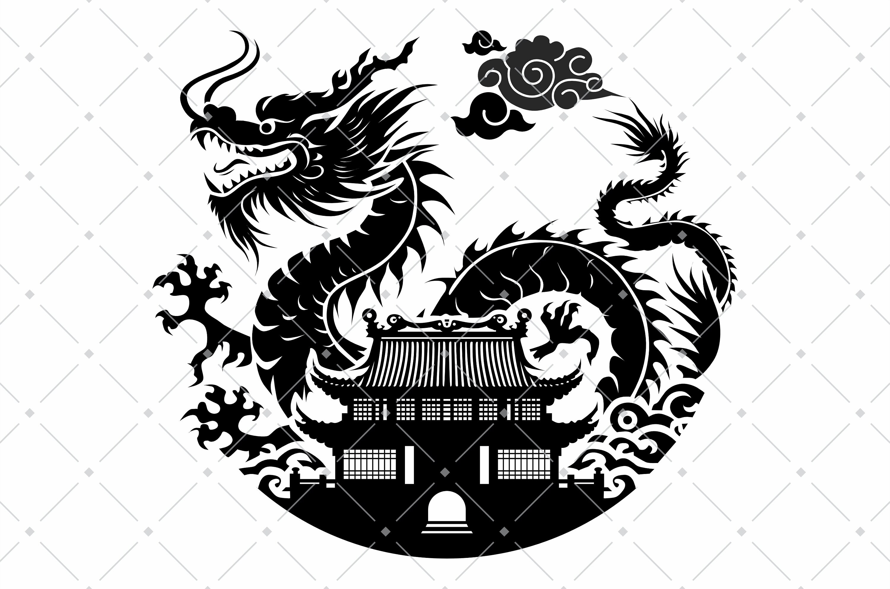 Year of Dragon Svg, Chinese New Year Svg, Chinese Dragon Svg, Year of ...