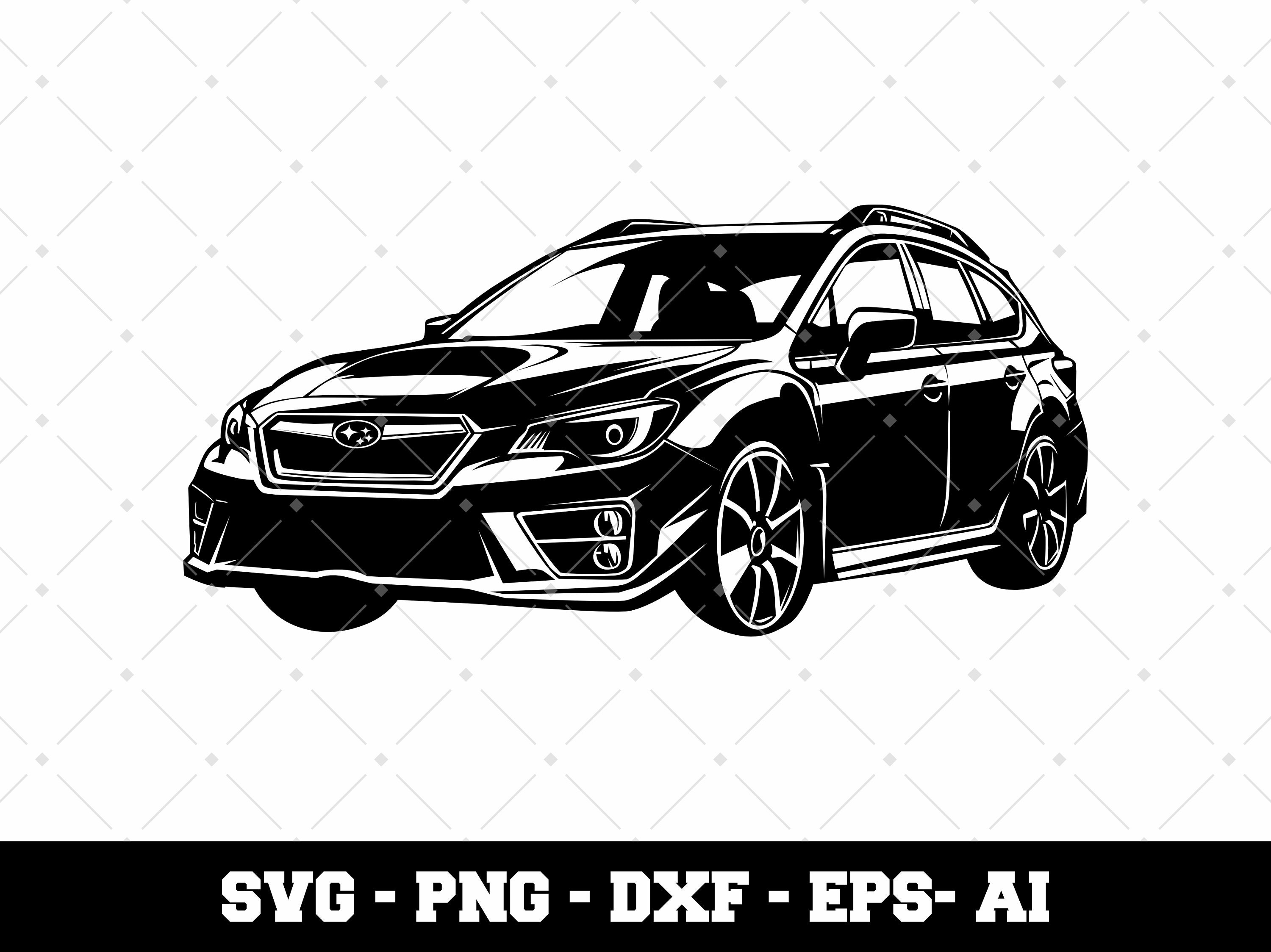 Subaru 2024 Svg, Subaru Decal, Subaru Vector File Drawing, Subaru ...