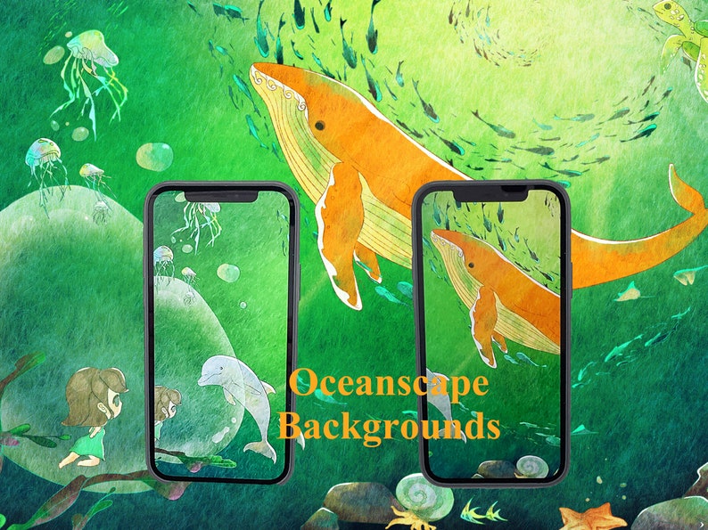 Oceanscape Backgrounds - Etsy