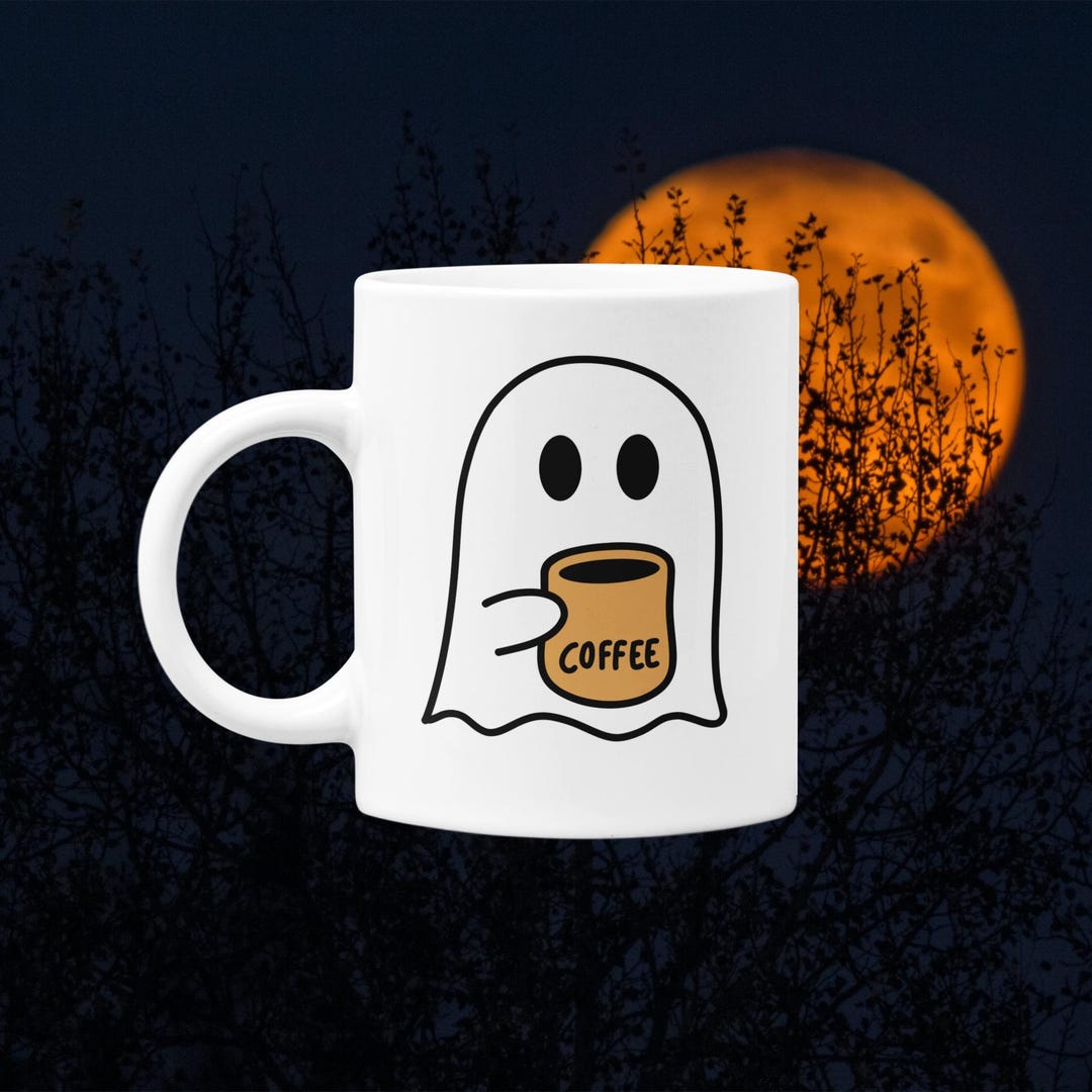 Cute Ghost Coffee Mug Gift, Halloween Mugs, Halloween Gift Ideas, Cute ...