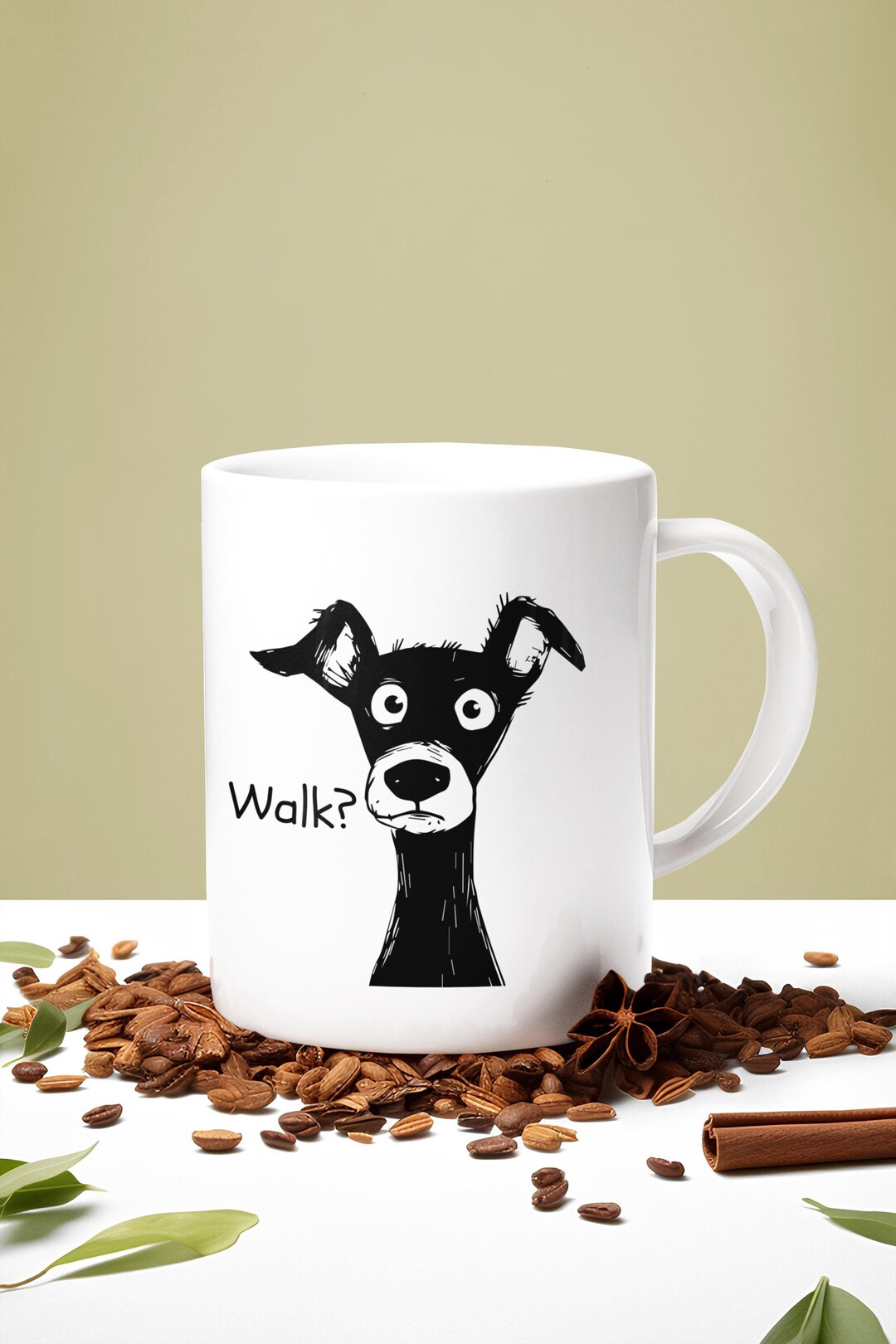 Funny Dog Mug, Walk? Coffee Cup, Pet Lover Gift, Animal Lover, Dog ...