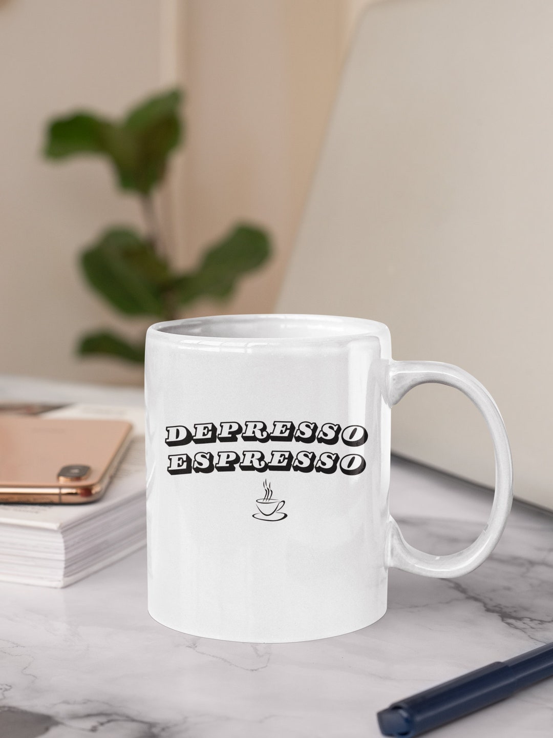 Depresso Espresso Coffee Mug, Snarky Sayings, Snarky Coffee Mugs, Funny ...