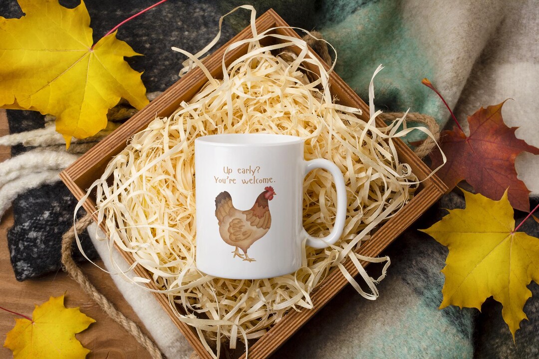 Funny Rooster Mug, Farmers Coffee Cup, Gift for Rooster Lovers, Poultry ...