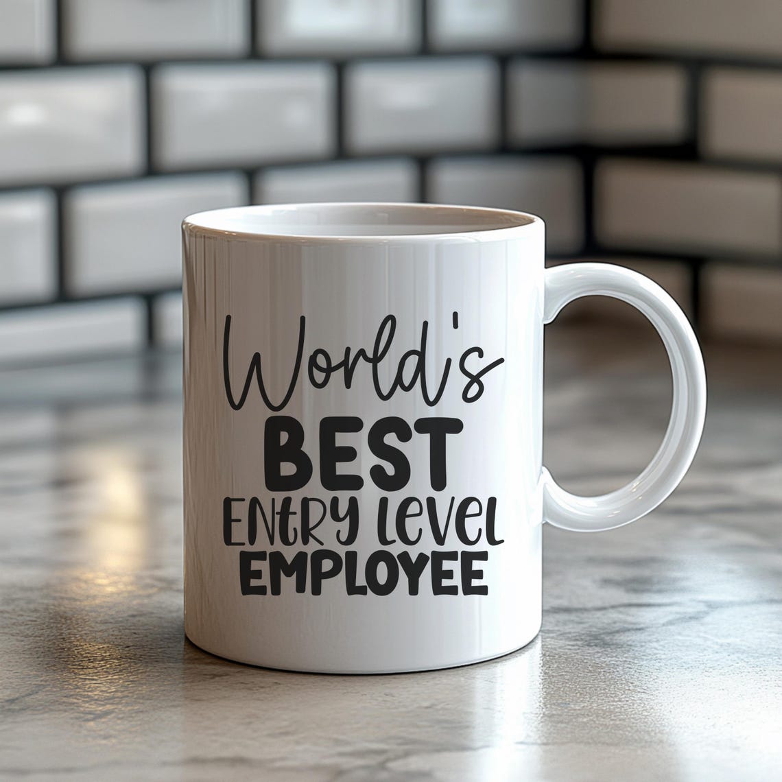 Worlds Best Entry Level Employee Mug, Perfect Gift for New Hires ...