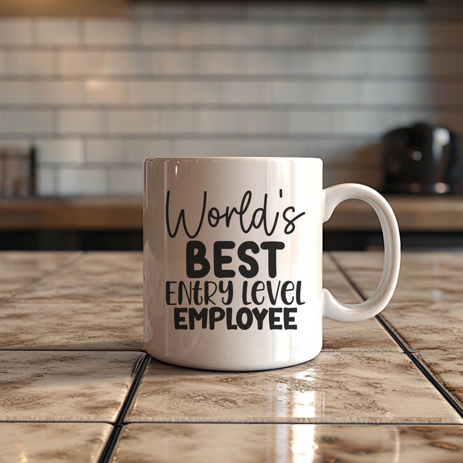 Worlds Best Entry Level Employee Mug, Perfect Gift for New Hires ...