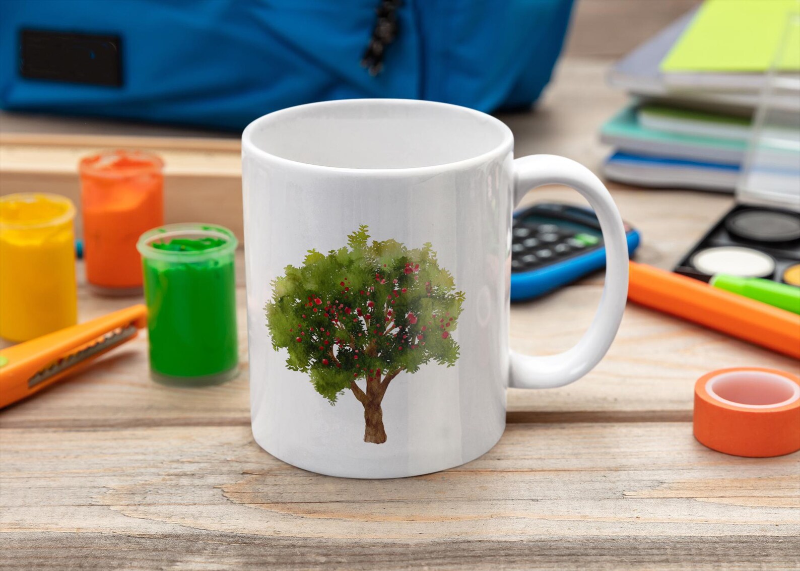 Whimsical Apple Tree Mug, Perfect for Garden Lovers, Nature Enthusiasts ...