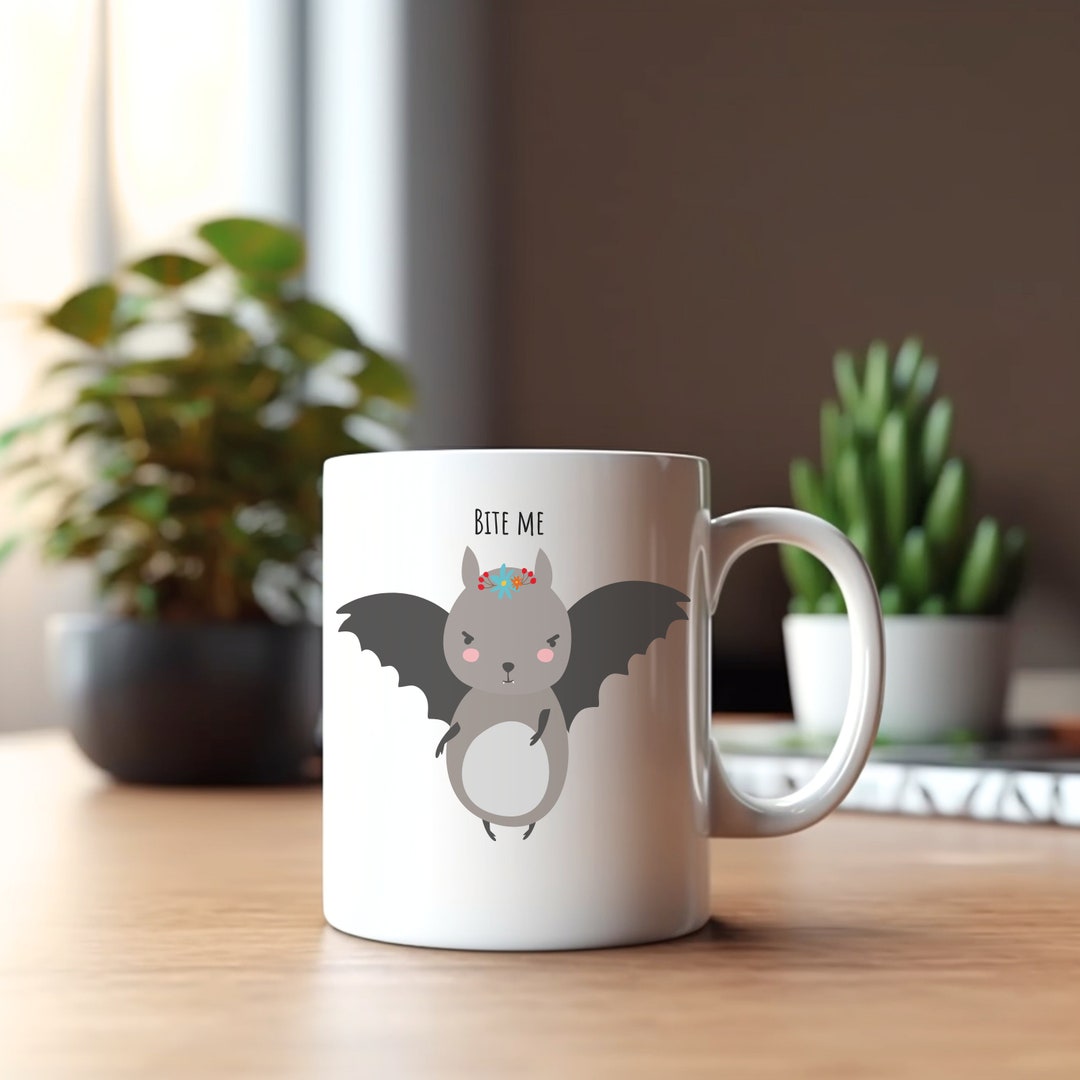 Bite Me Coffee Mug, Snarky Coffee Mugs, Coffee Lovers, Cute Animal Mugs ...