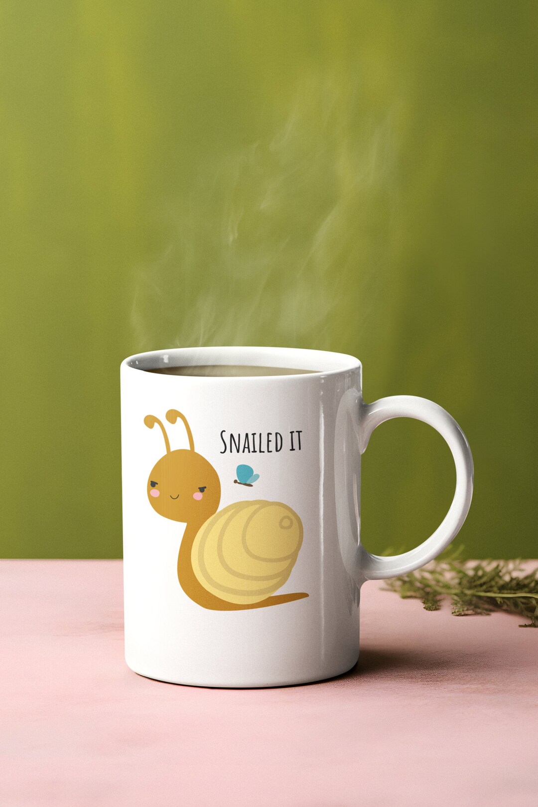 Snailed It Coffee Mug, Snarky Animal Coffee Mug, Snarky Coffee Mug ...